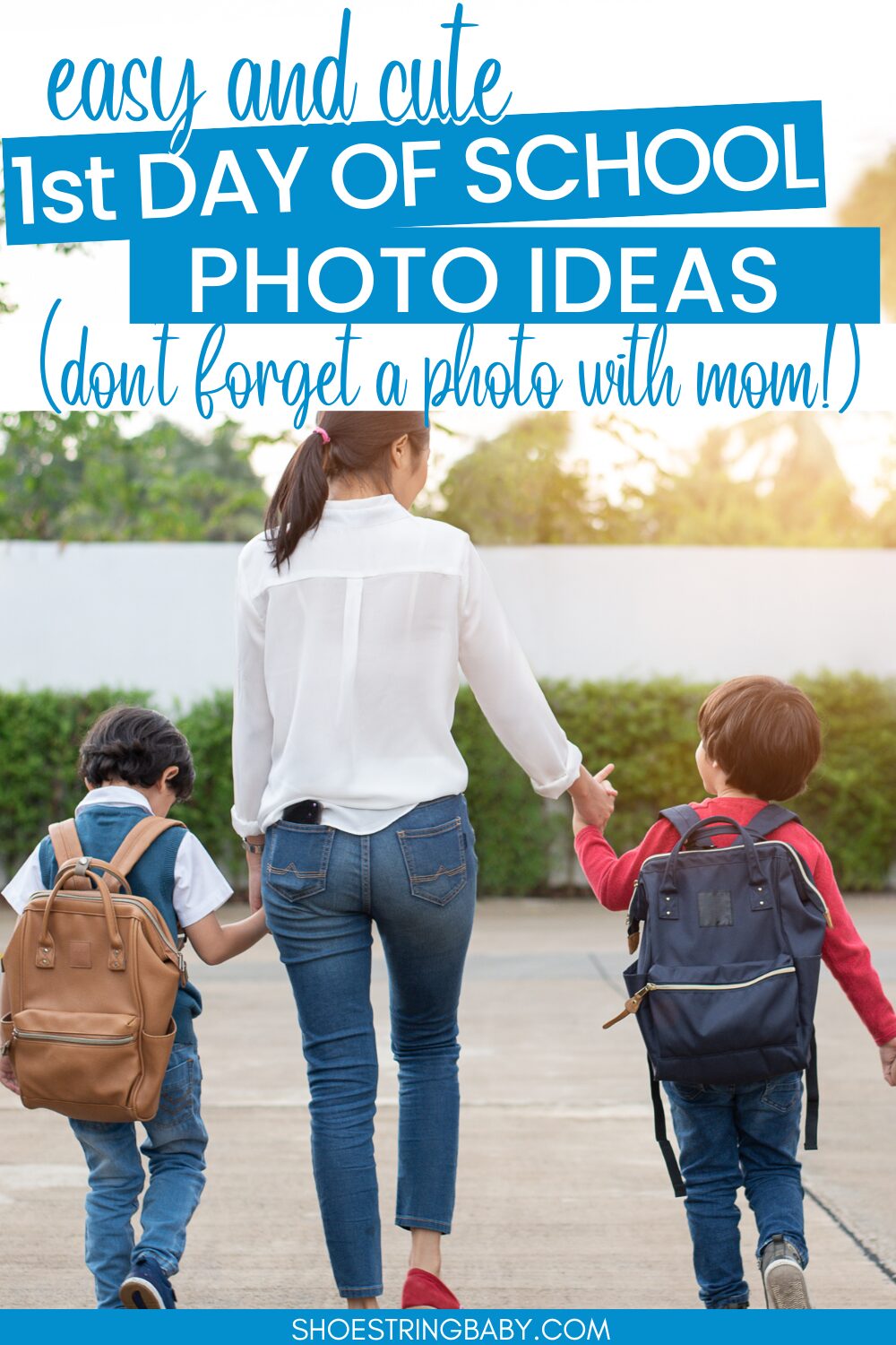20 Simple Back to School Picture Ideas | Shoestring Baby