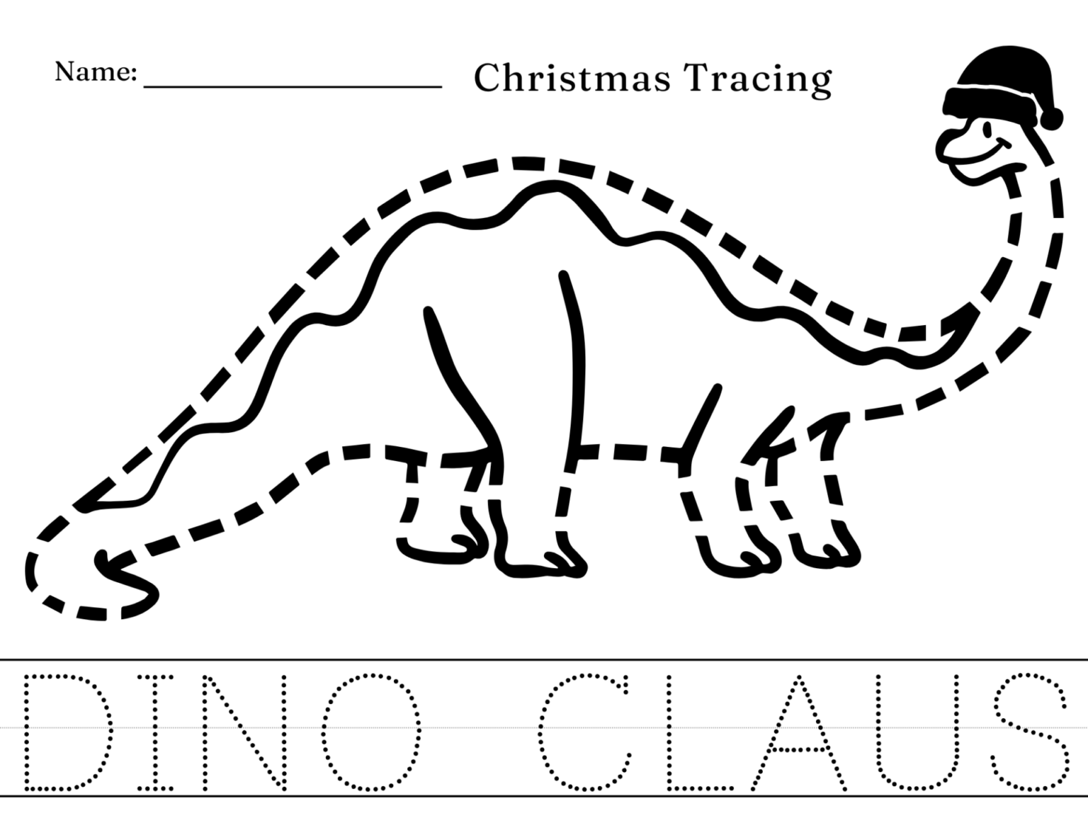 Christmas Tracing Sheets: Preschool Free Printables | Shoestring Baby