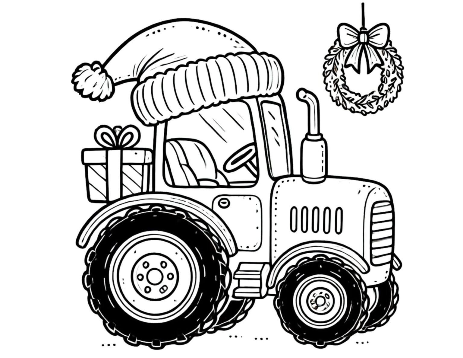 Christmas Truck Coloring Pages - Free Printables
