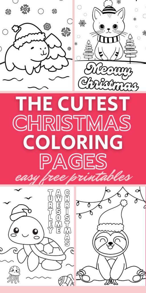 17 Cute Christmas Coloring Pages - Free Printables | Shoestring Baby