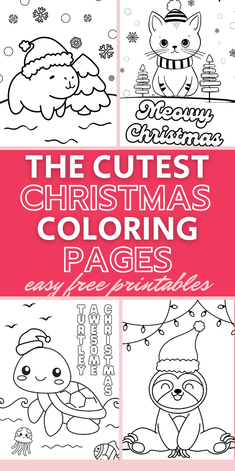 17 Cute Christmas Coloring Pages - Free Printables | Shoestring Baby
