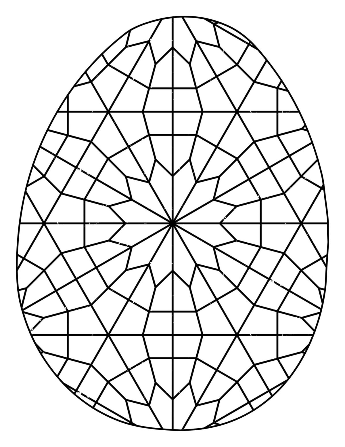 11 Cute Easter Egg Coloring Pages | Shoestring Baby