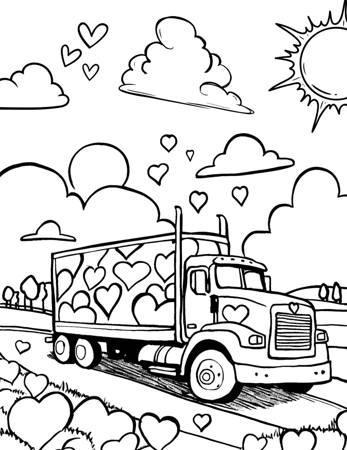 16 Fun Valentine Coloring Pages for Boys | Shoestring Baby