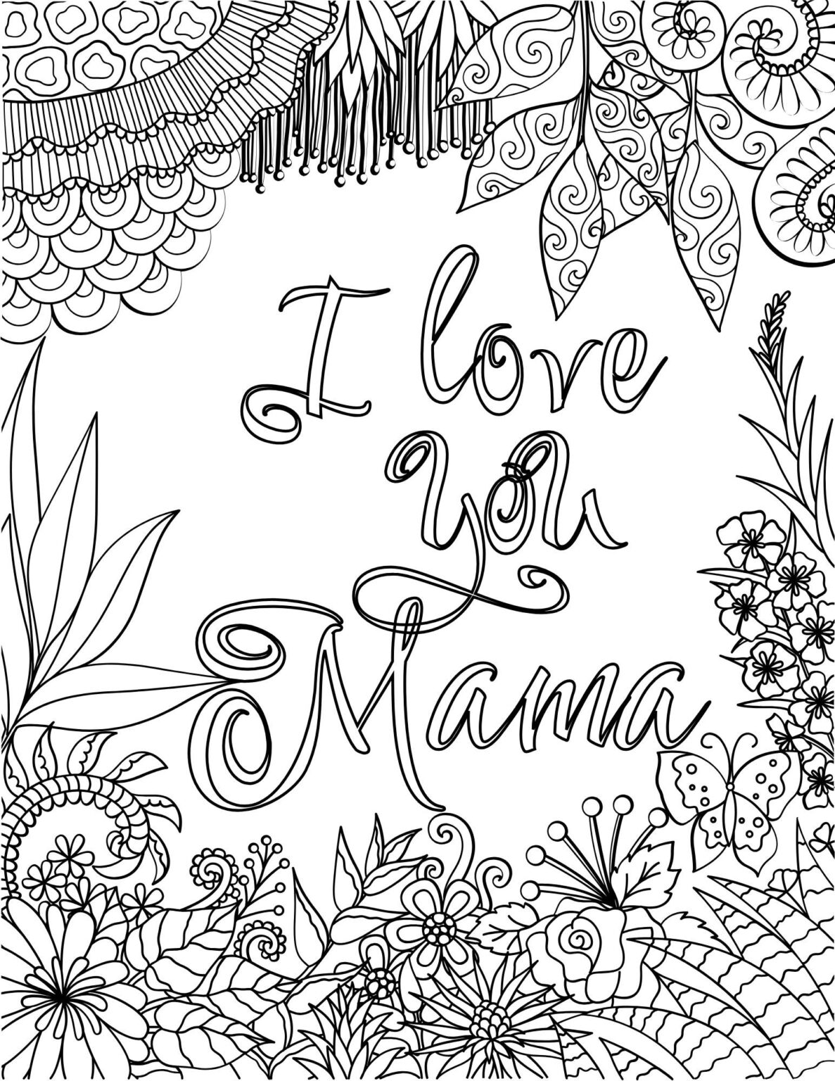 12 Cute Coloring Pages for Mom | Shoestring Baby