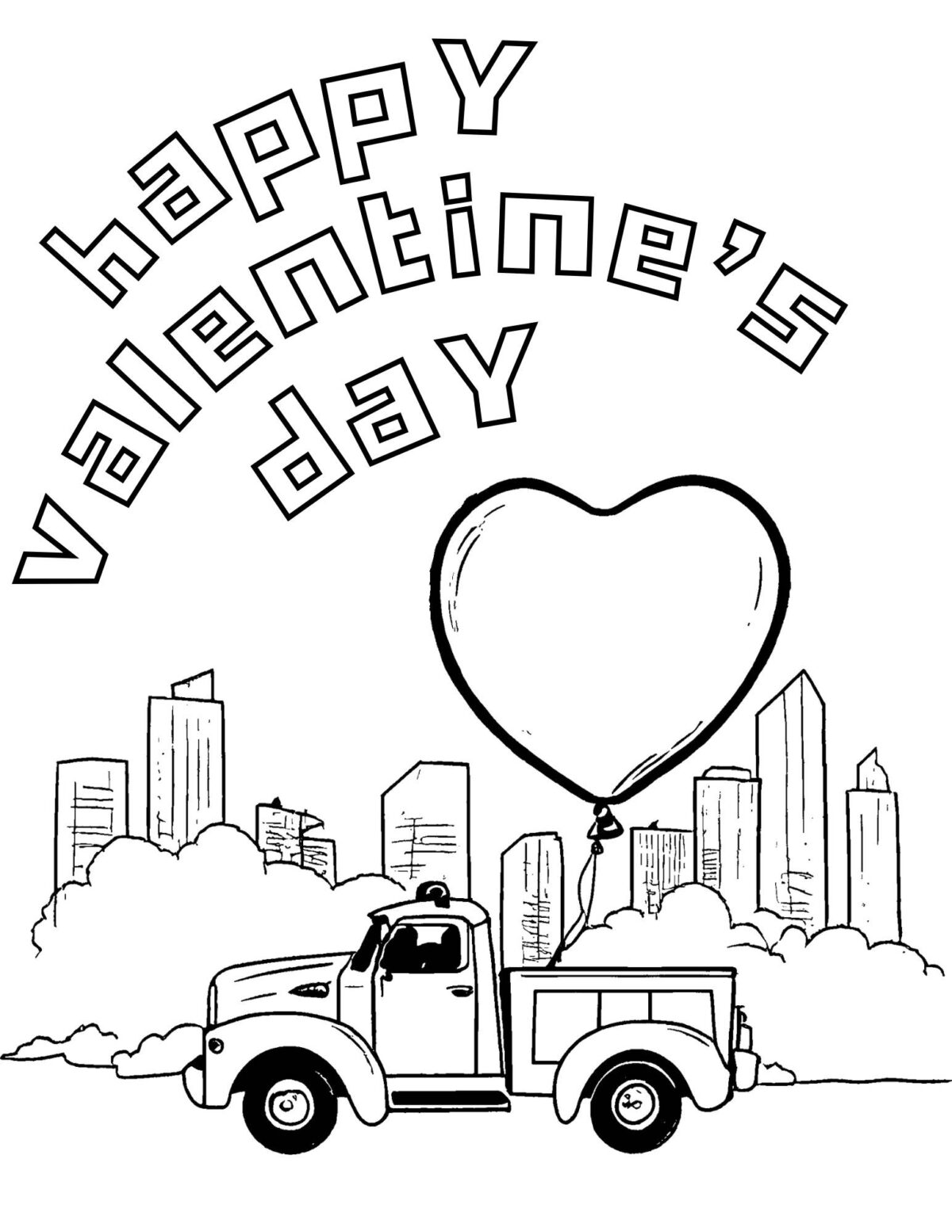16 Fun Valentine Coloring Pages for Boys | Shoestring Baby